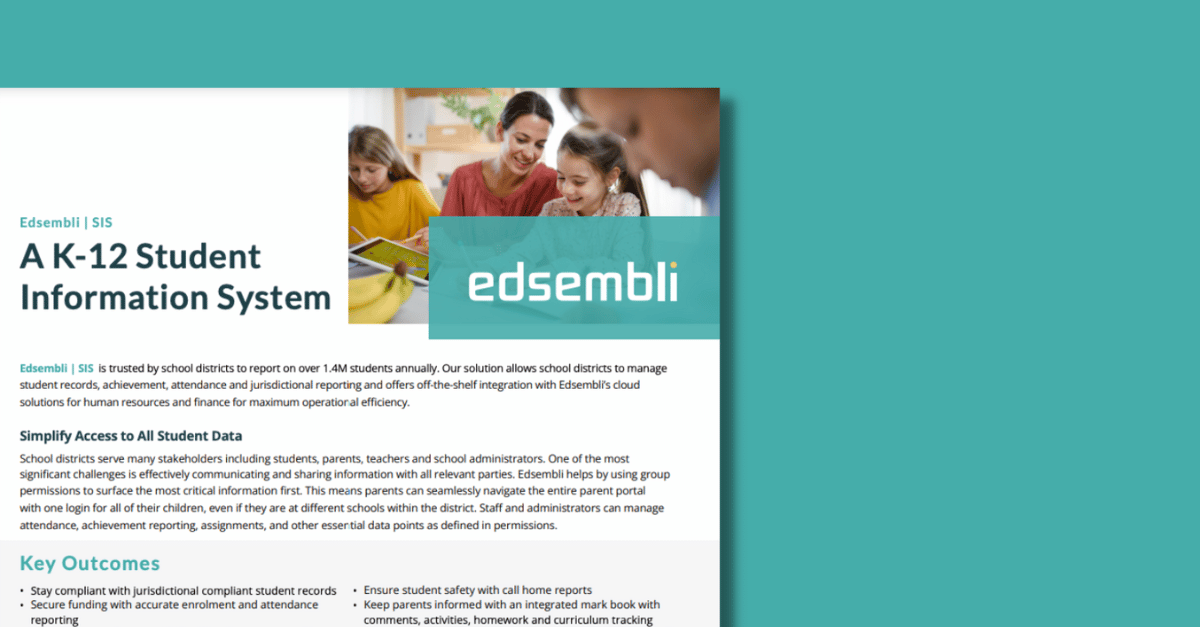 Datasheet for Edsembli | SIS - Edsembli