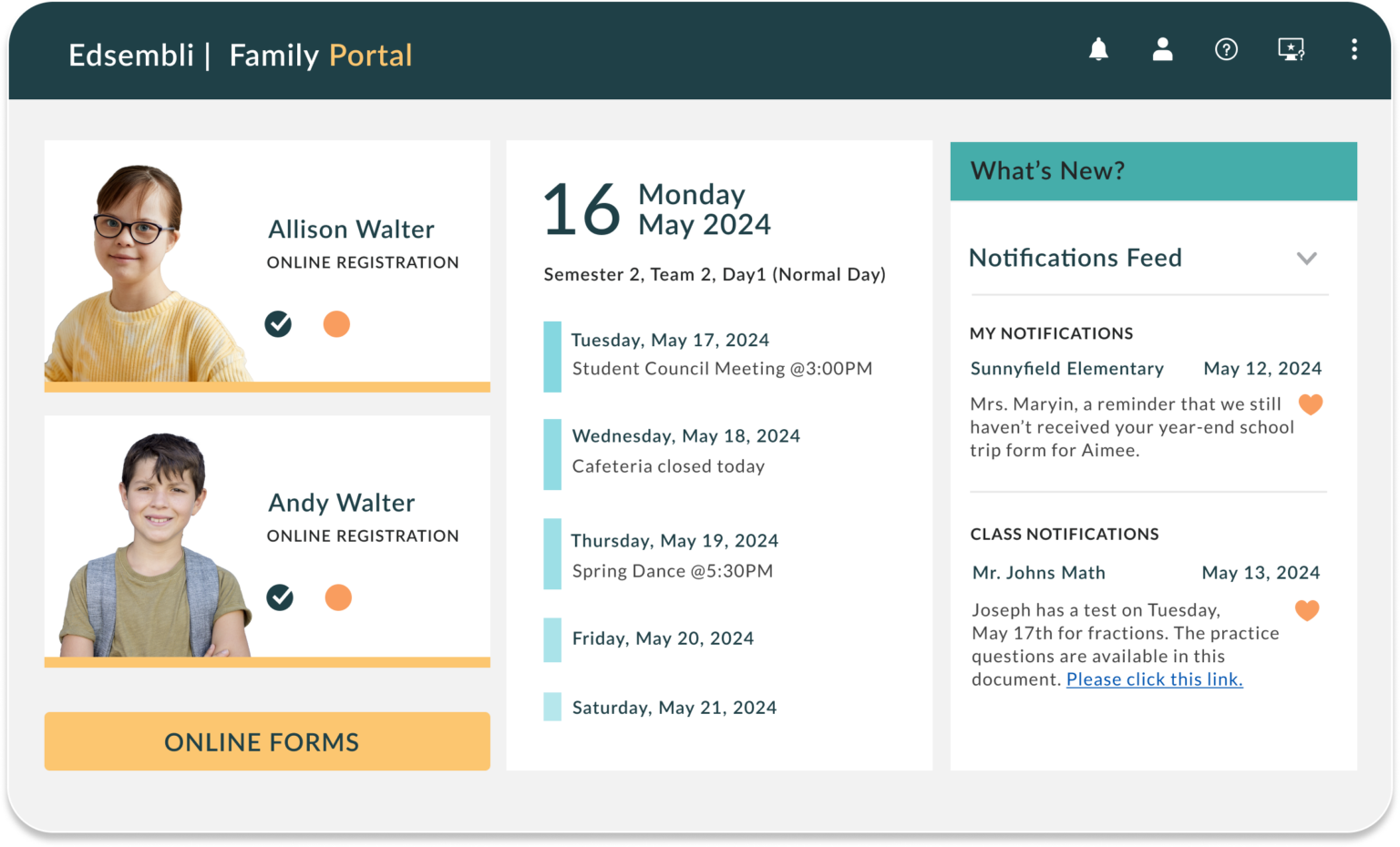 Family Portal Edsembli